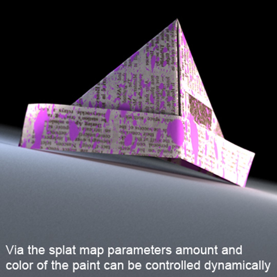 Paper Hat 3d Model