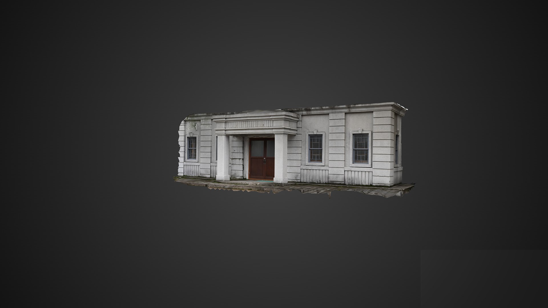 Grey Wall Building 3D - TurboSquid 2032615