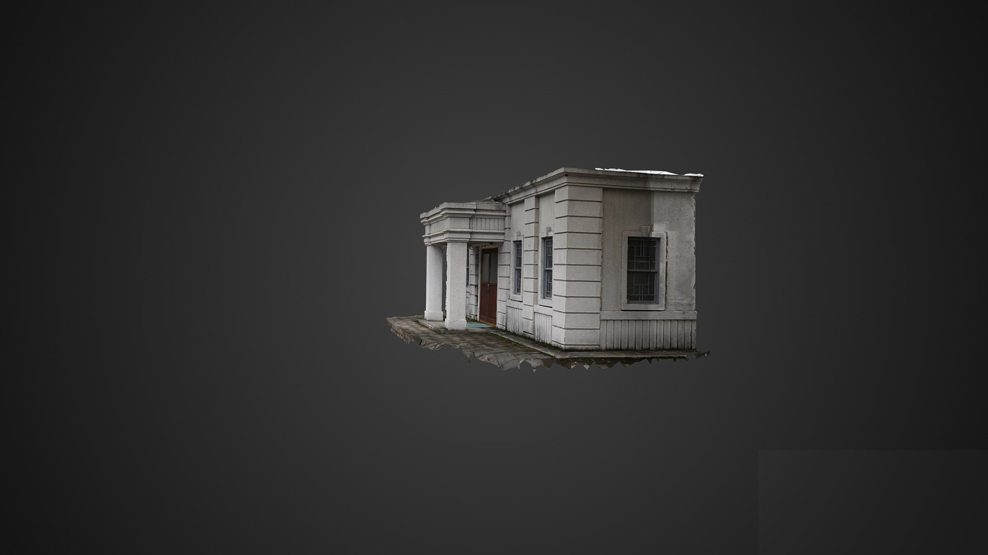 Grey Wall Building 3D - TurboSquid 2032615