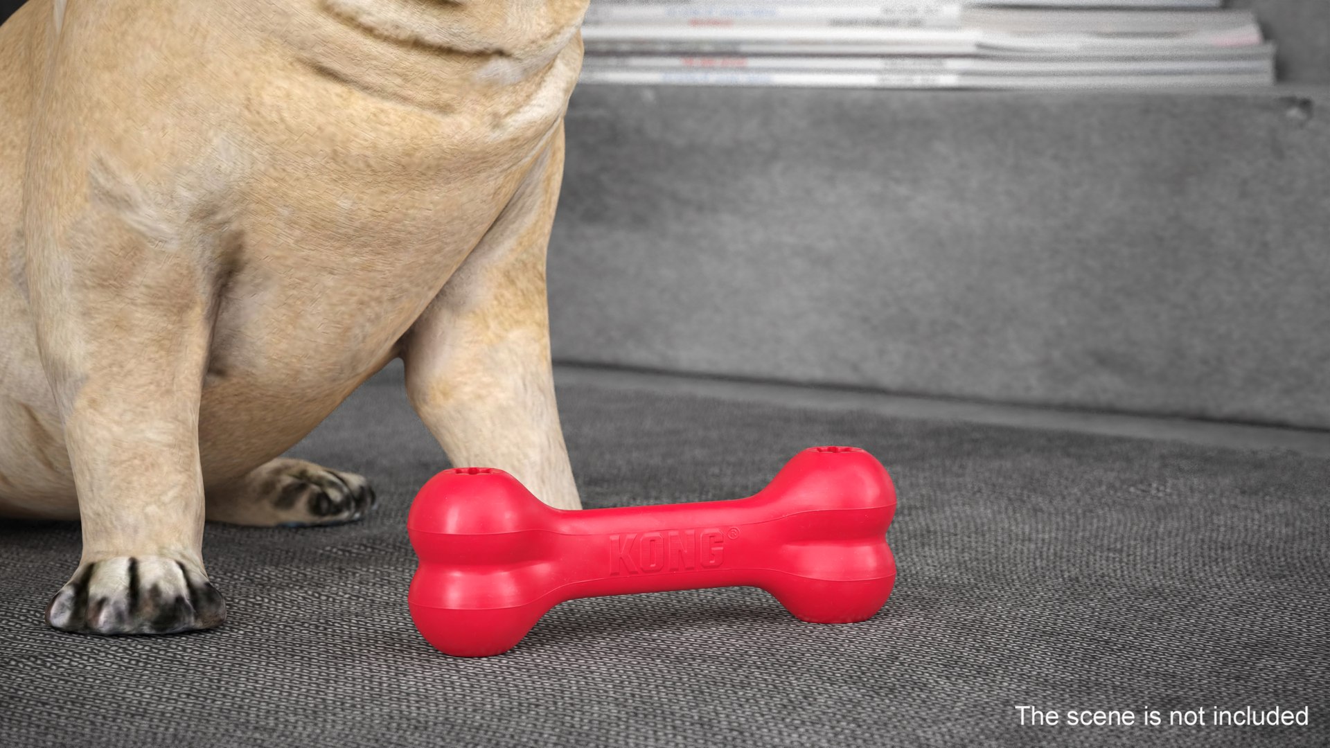KONG Bone Dog Toy Red 3D - TurboSquid 1926853