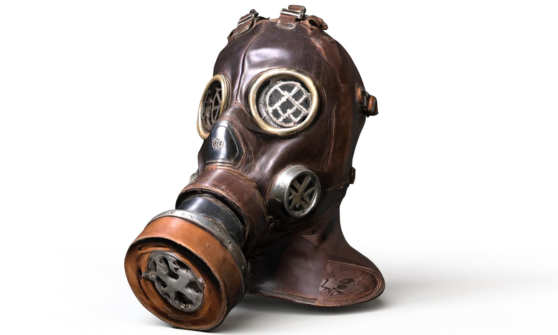 3D Old Gas Masks Pack - TurboSquid 2334280