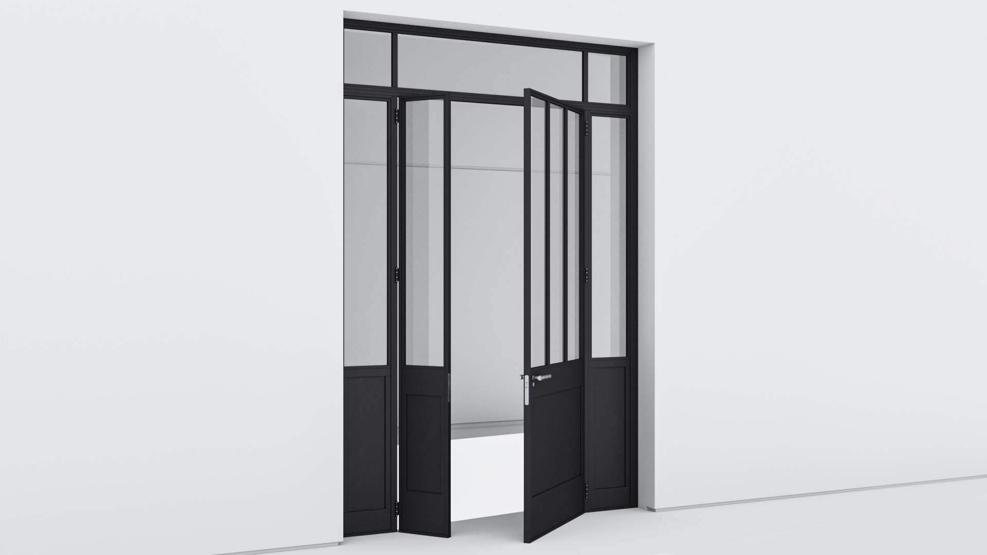 Aluminium door 308 model - TurboSquid 2057253