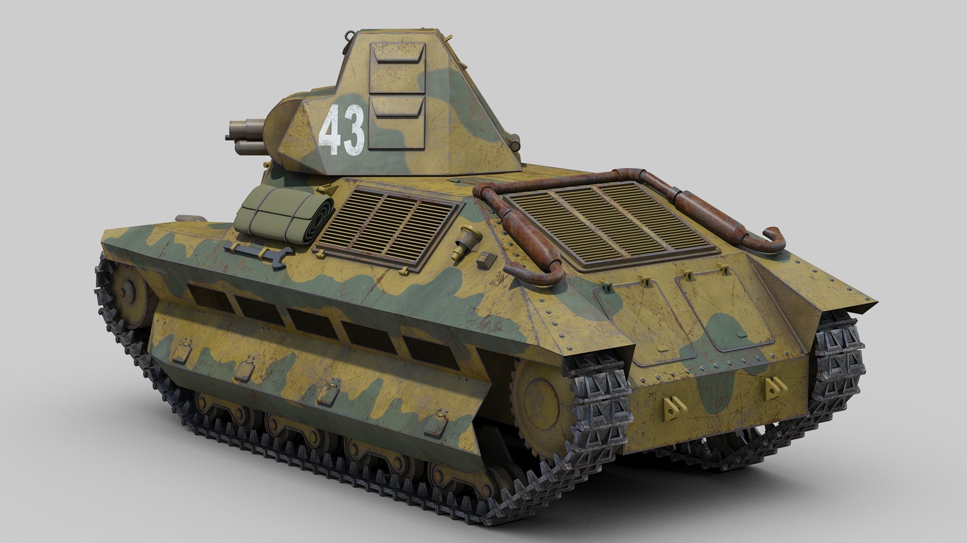 FCM 36 Tank 3D - TurboSquid 1753099