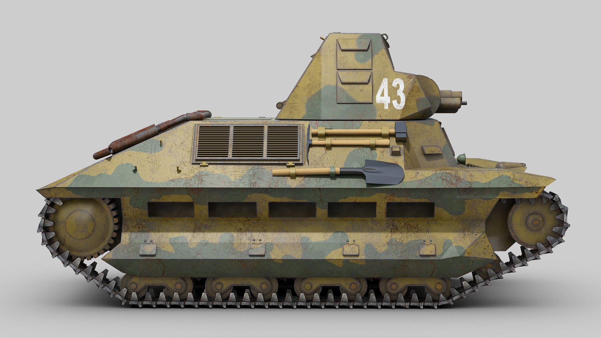 FCM 36 Tank 3D - TurboSquid 1753099