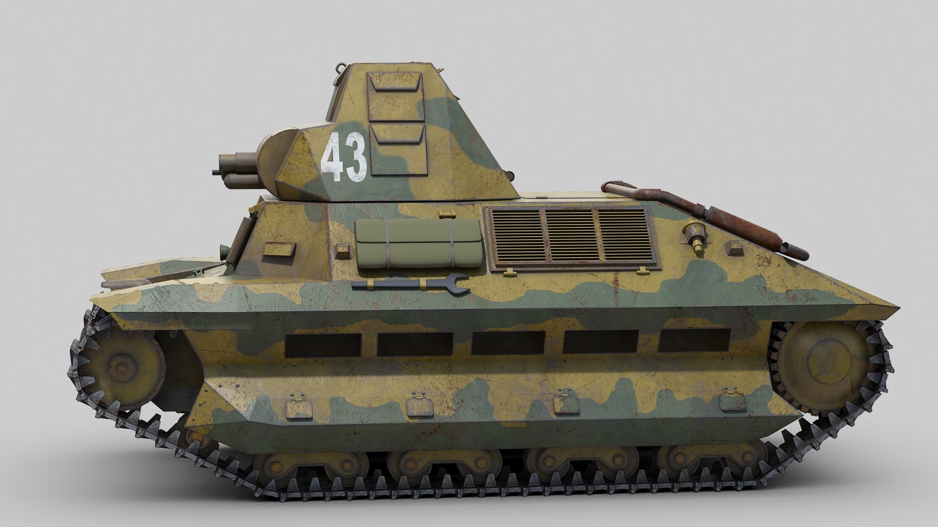 FCM 36 Tank 3D - TurboSquid 1753099