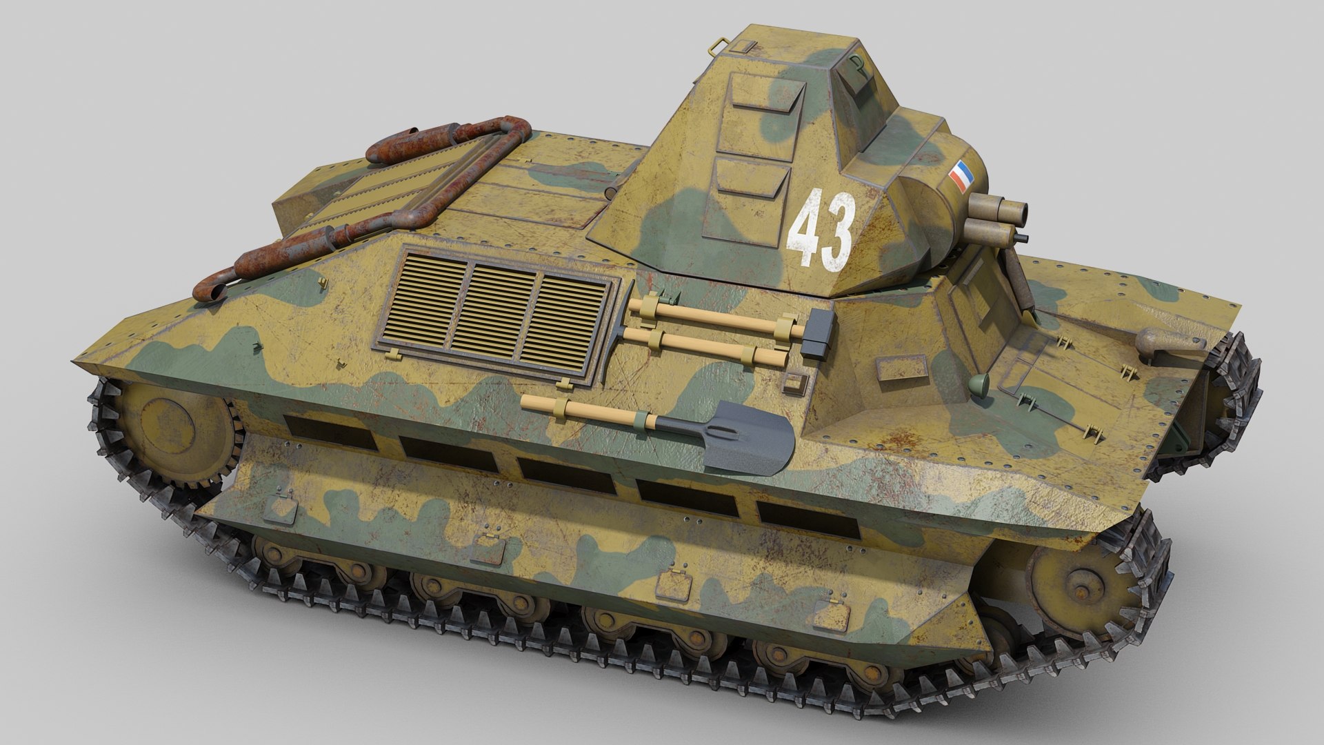 FCM 36 Tank 3D - TurboSquid 1753099