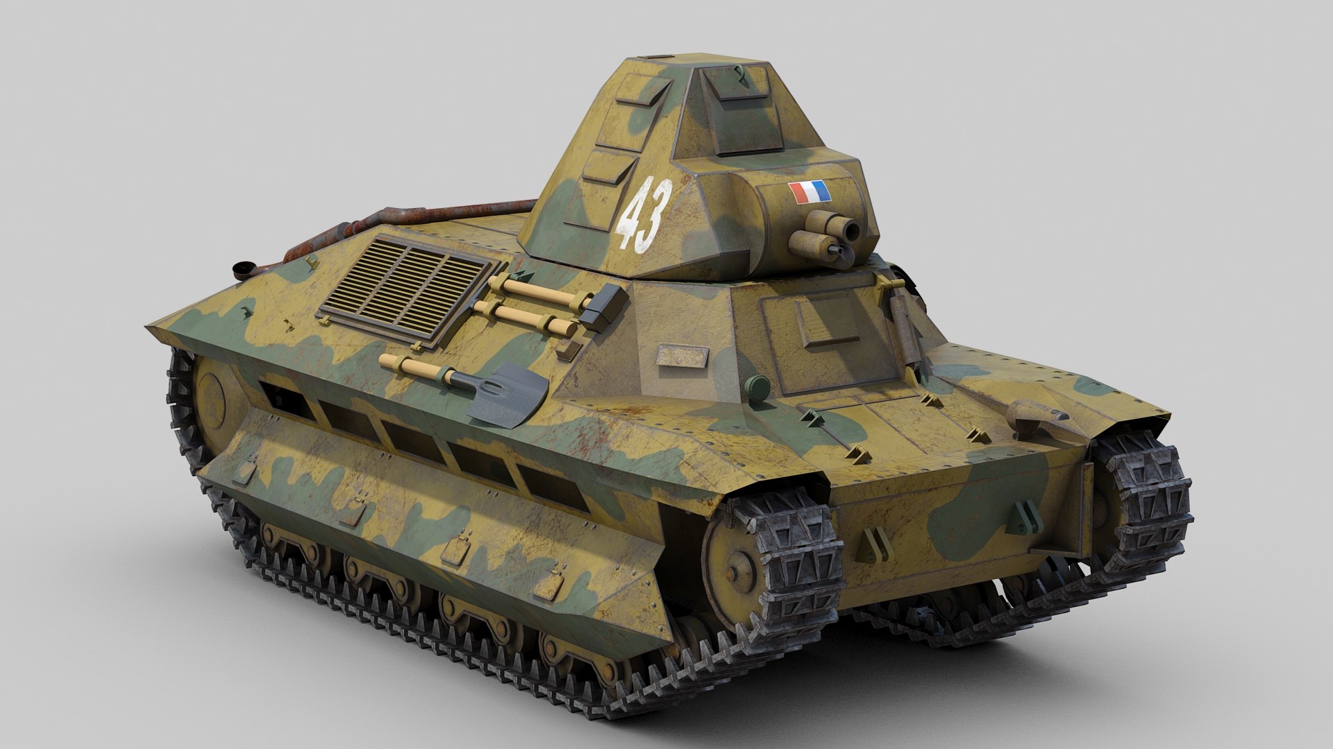 FCM 36 Tank 3D - TurboSquid 1753099