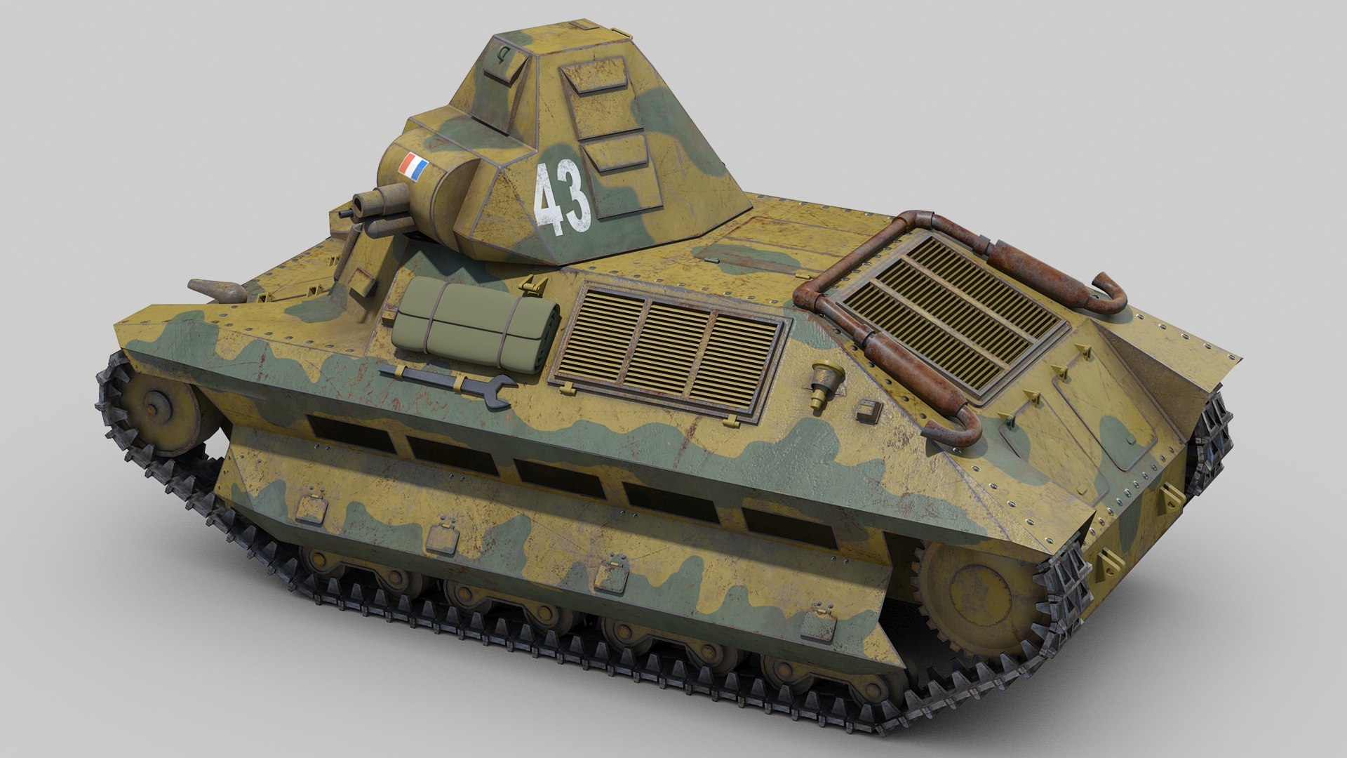 FCM 36 Tank 3D - TurboSquid 1753099