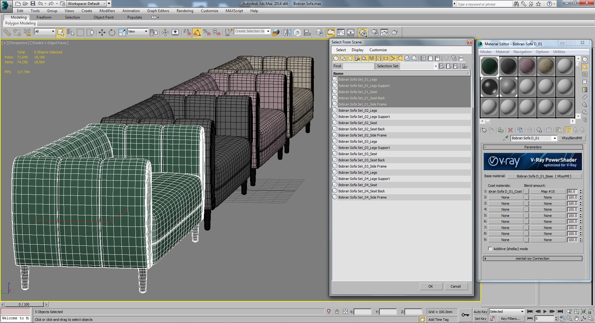 3D Bobran Modern Velvet Sofa Model - TurboSquid 1949422