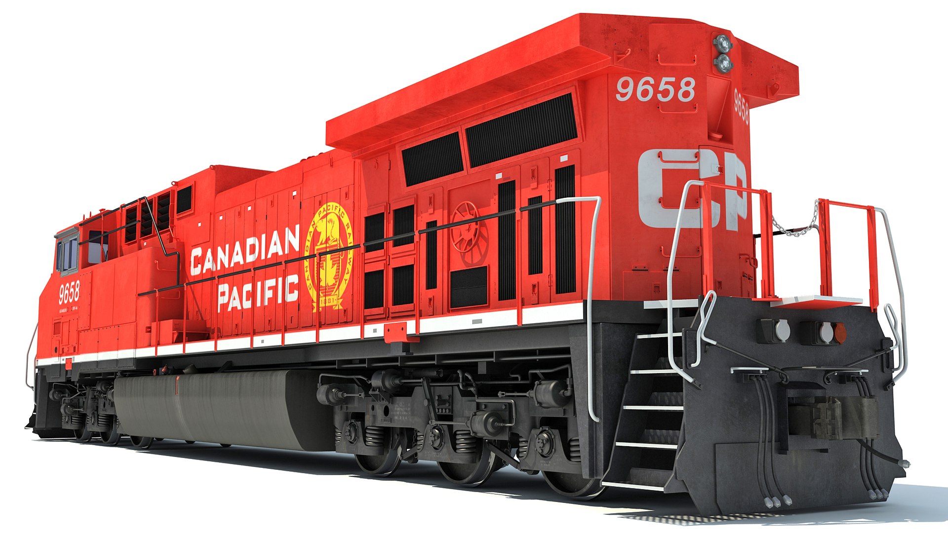 Canadian pacific train 3D model - TurboSquid 1688902