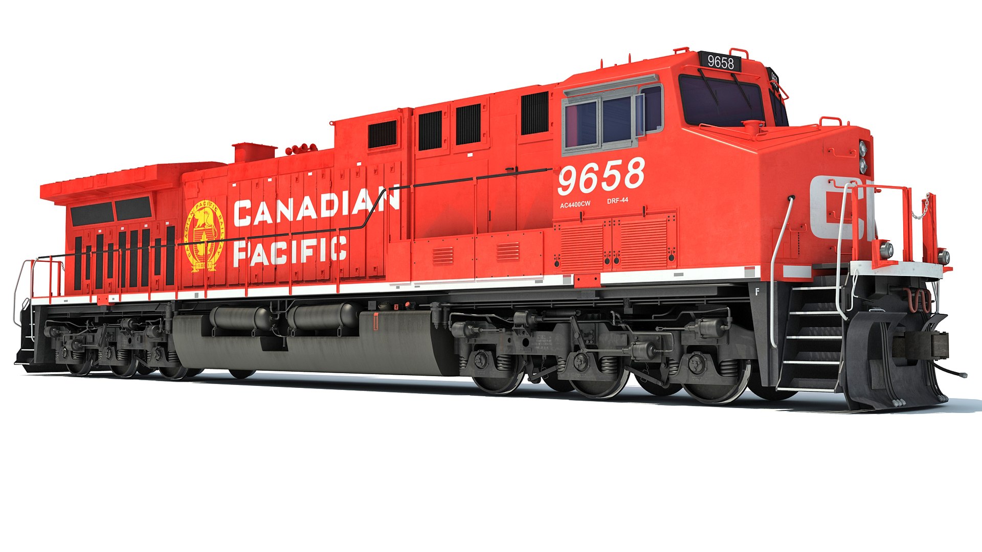 Canadian pacific train 3D model - TurboSquid 1688902