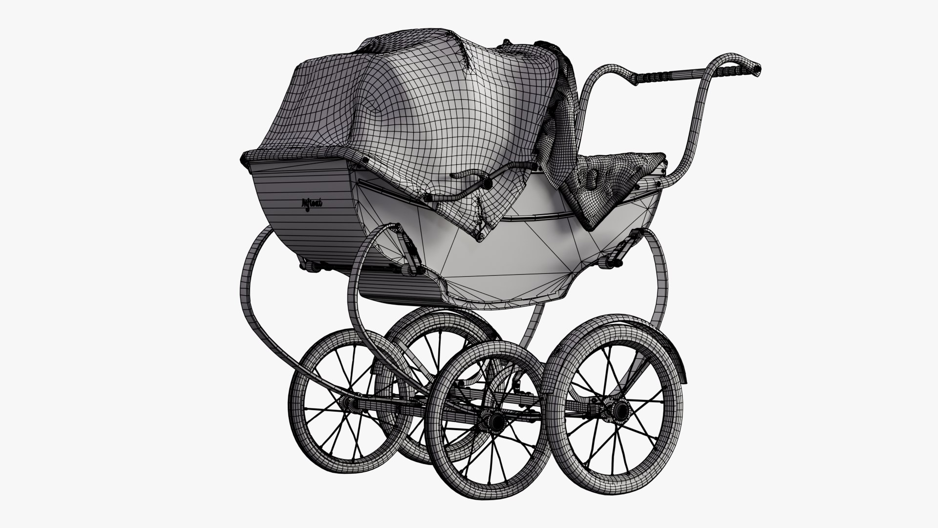 Vintage Stroller Model - TurboSquid 2327152