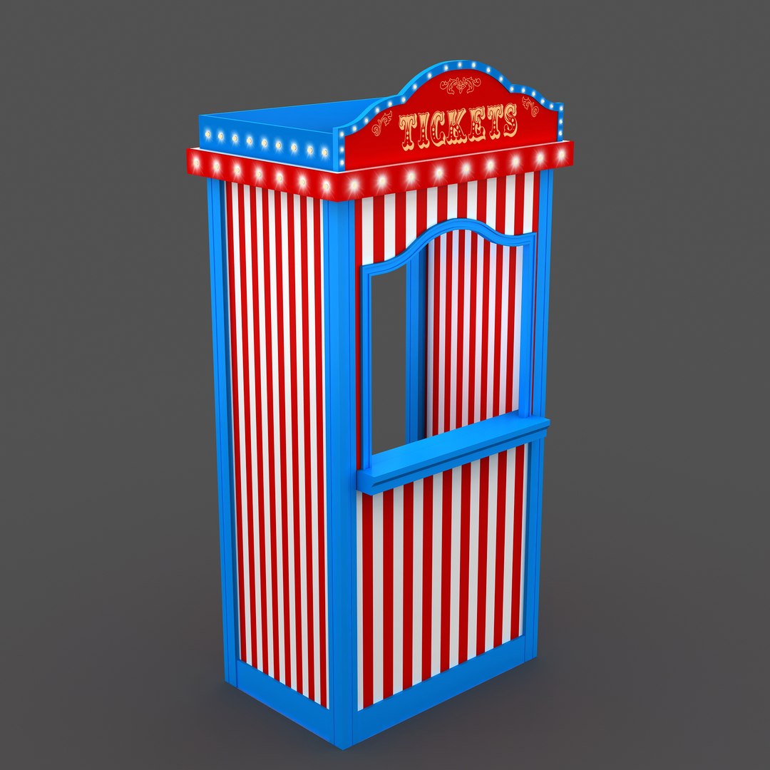 3D Ticket Booth - TurboSquid 2069584
