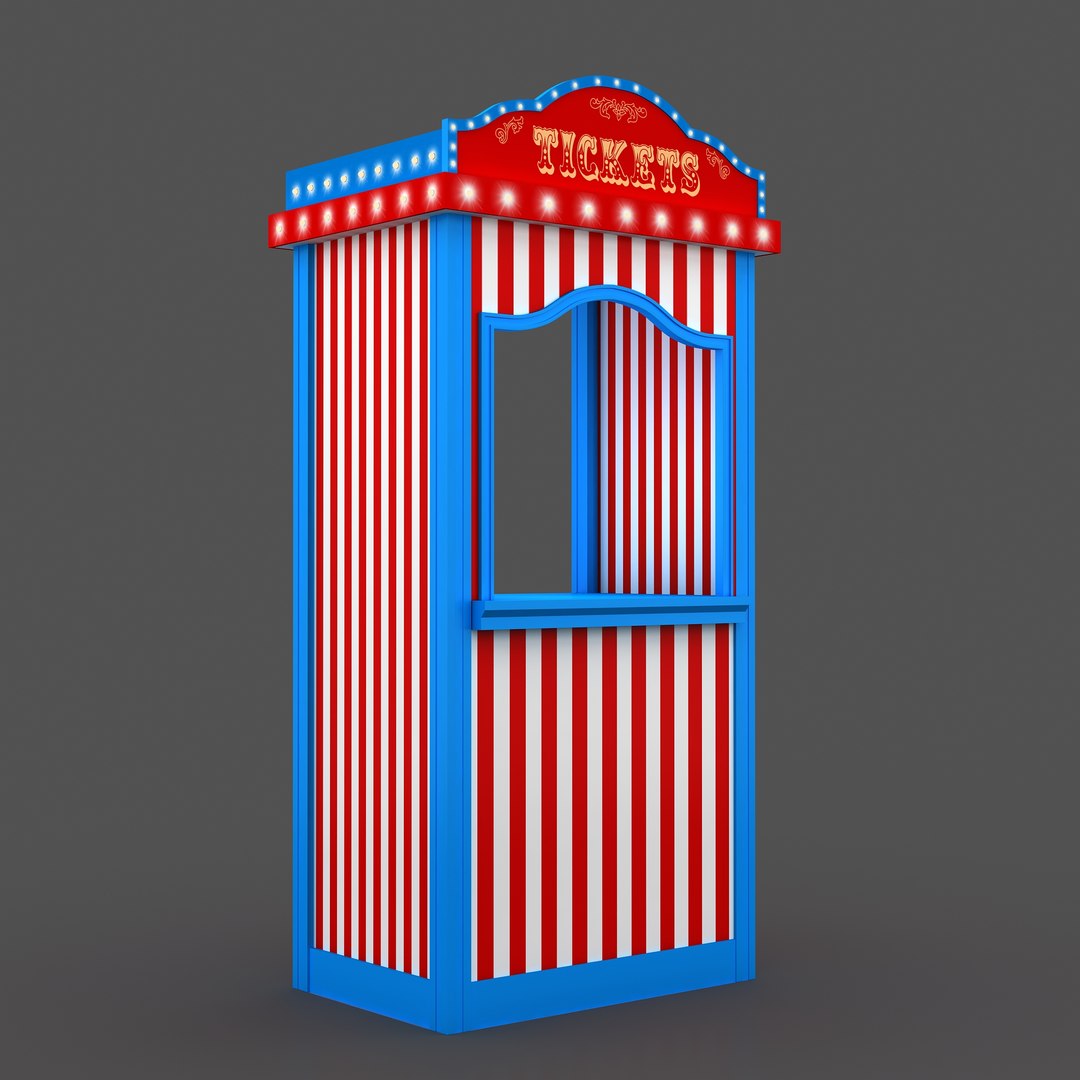 3D Ticket Booth - TurboSquid 2069584