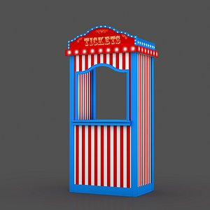 Ticket Booth OBJ Models for Download | TurboSquid