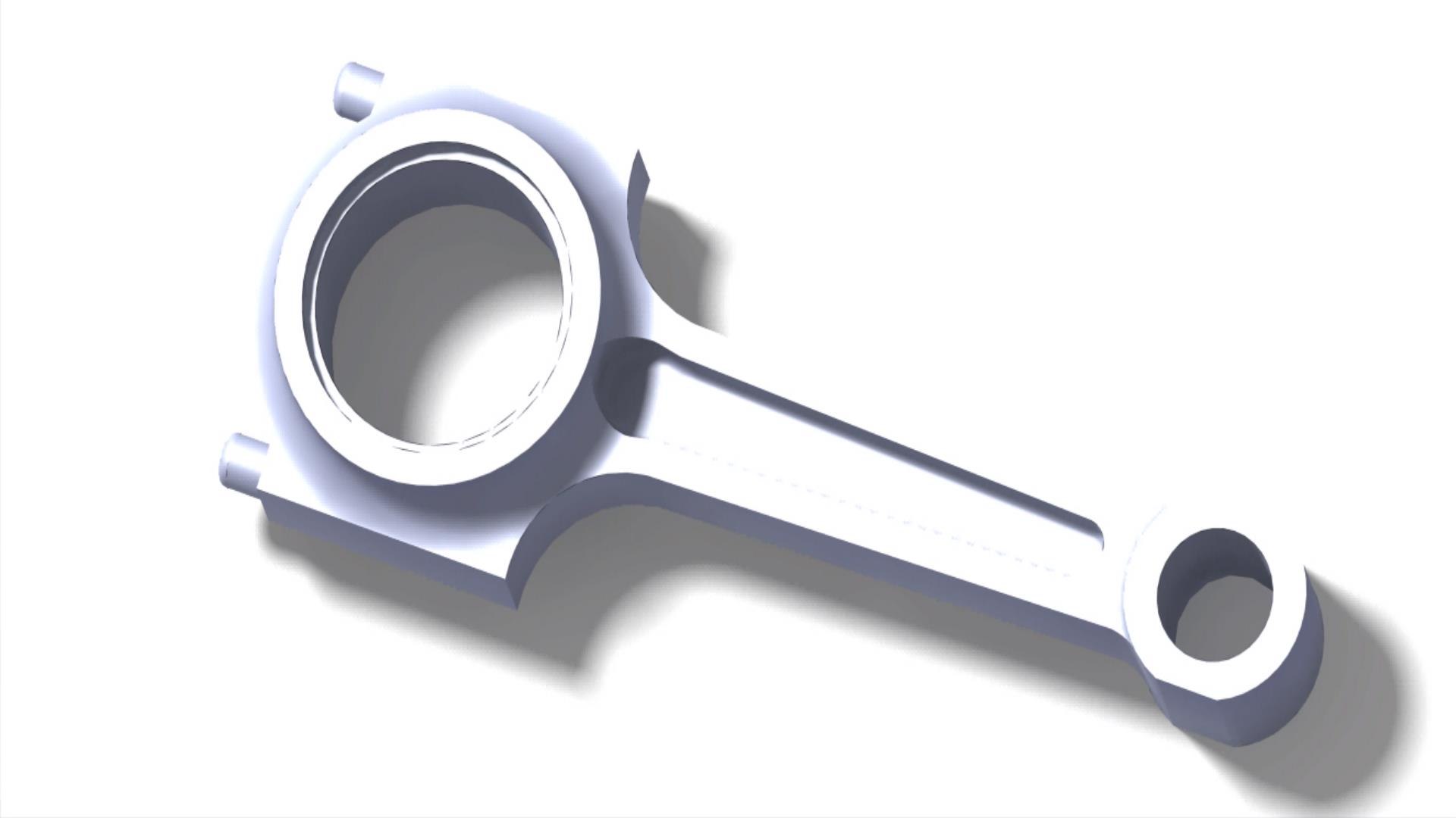 3D Connecting Rod In Engine 3d Solid Metal Model Model - TurboSquid 2424218