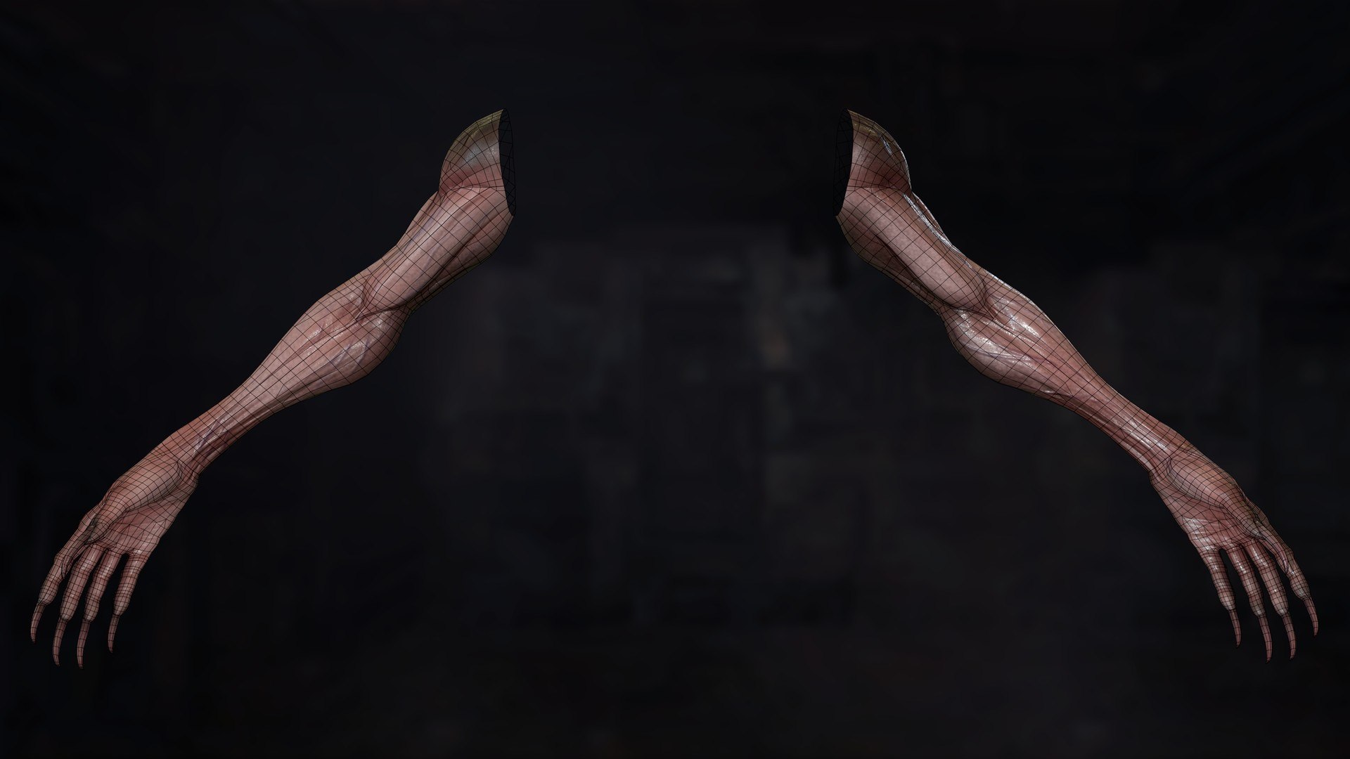 Monster Hands 3D - TurboSquid 1544843