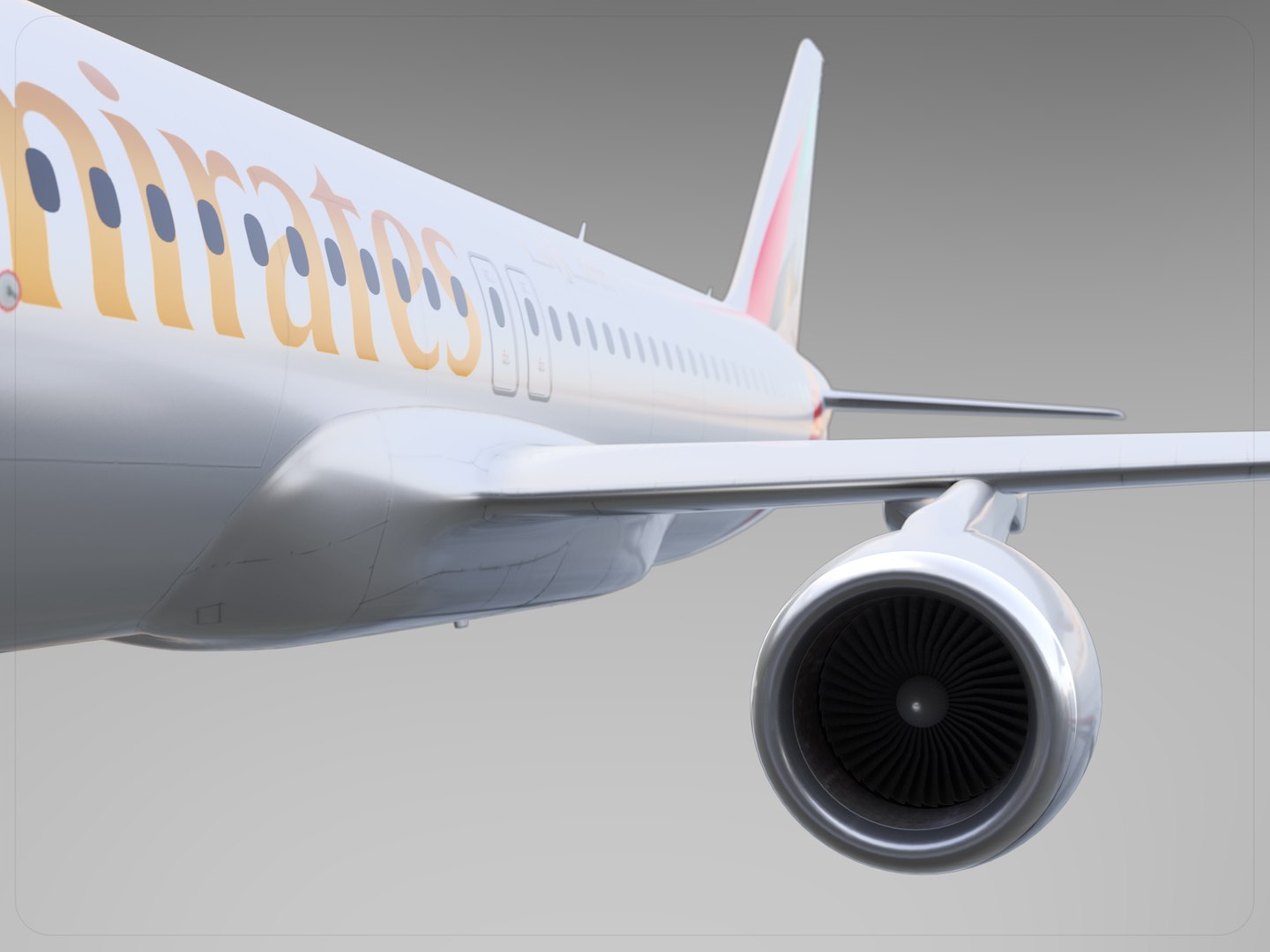 Airbus a320 emirates 3D model - TurboSquid 1192908