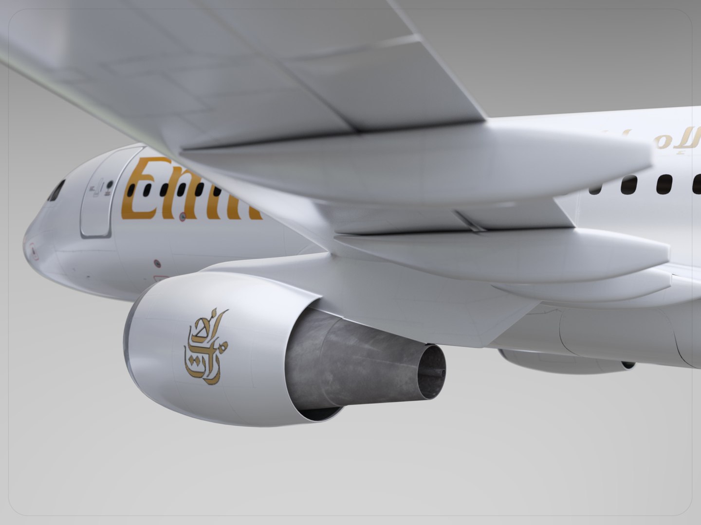 Airbus a320 emirates 3D model - TurboSquid 1192908