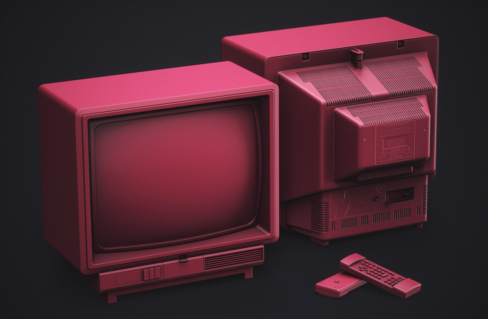 Vintage CRT TV 3D Model - TurboSquid 2334936