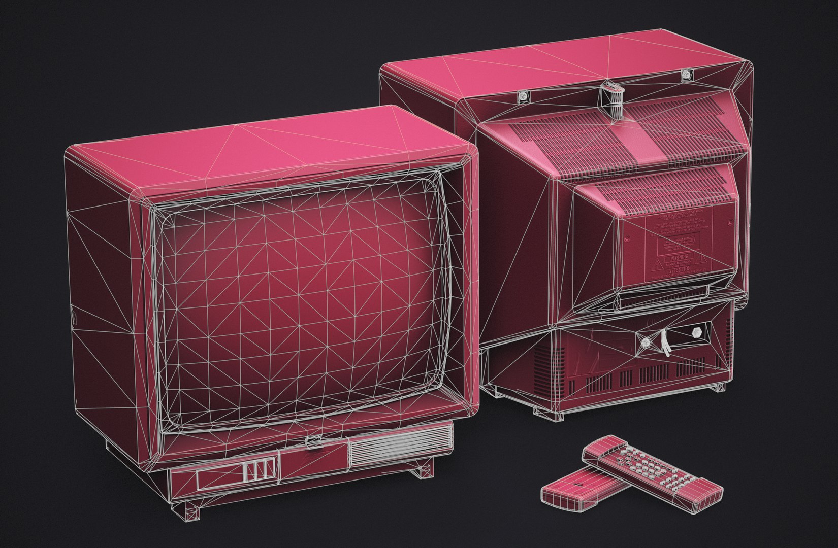 Vintage CRT TV 3D Model - TurboSquid 2334936