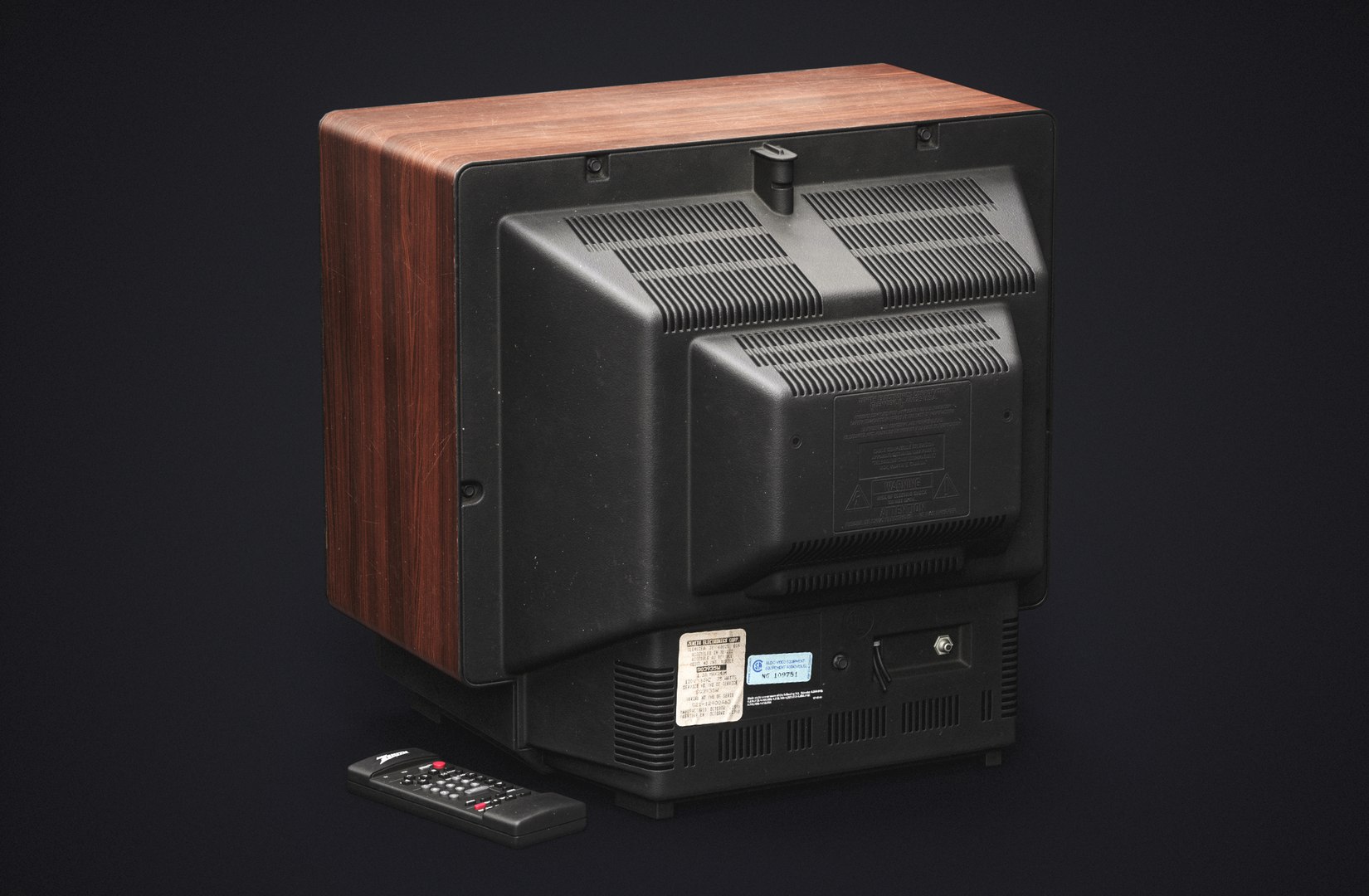 Vintage CRT TV 3D Model - TurboSquid 2334936