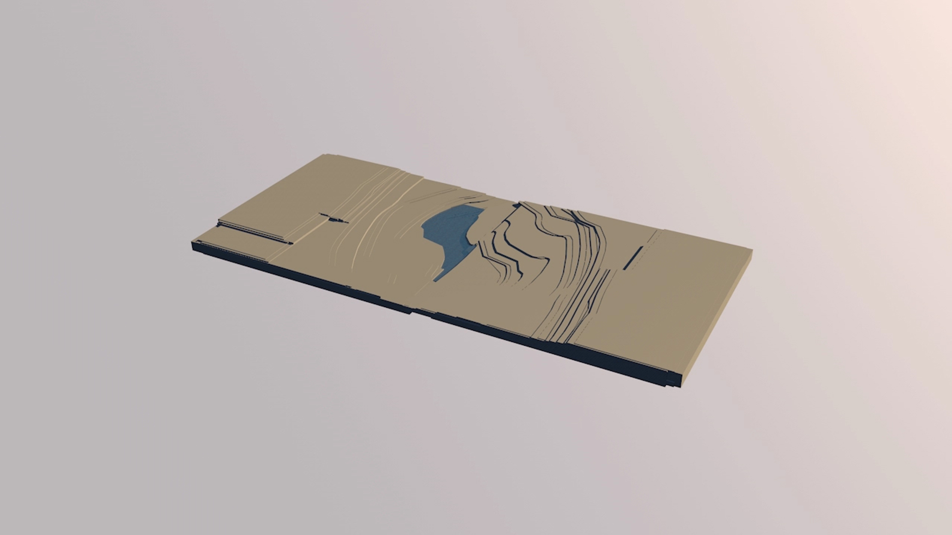 Topographical Landscape 3d 3ds