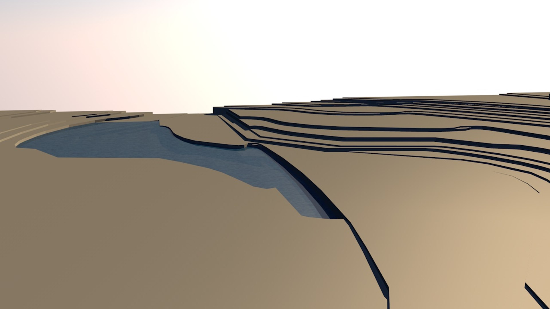 Topographical Landscape 3d 3ds