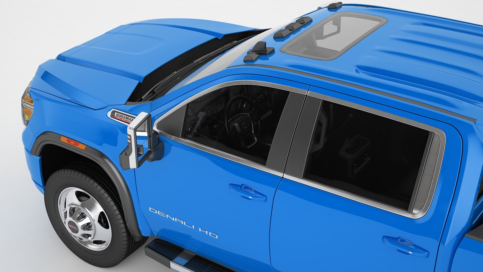 GMC SIERRA HD DENALI 2020 Gooseneck Trailer 03 model - TurboSquid 2015404