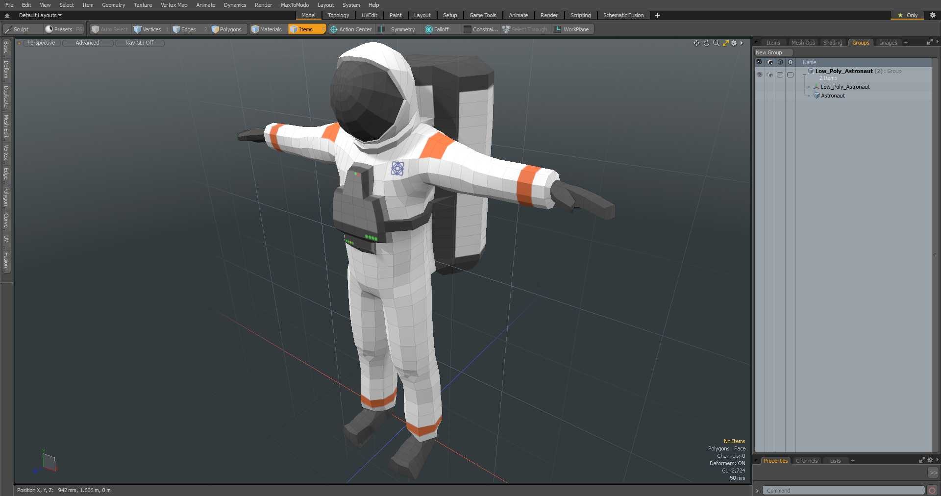 3D Low Poly Astronaut Model - TurboSquid 2180547