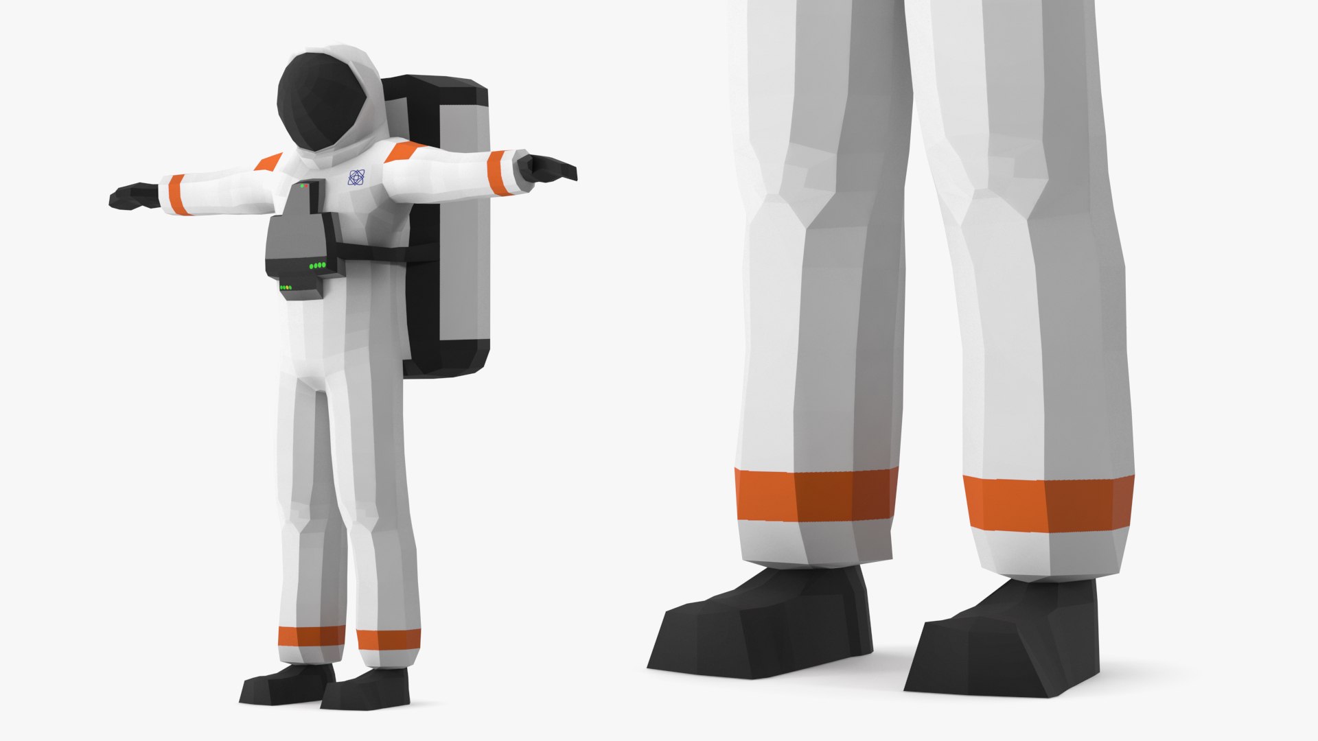 3D Low Poly Astronaut Model - TurboSquid 2180547