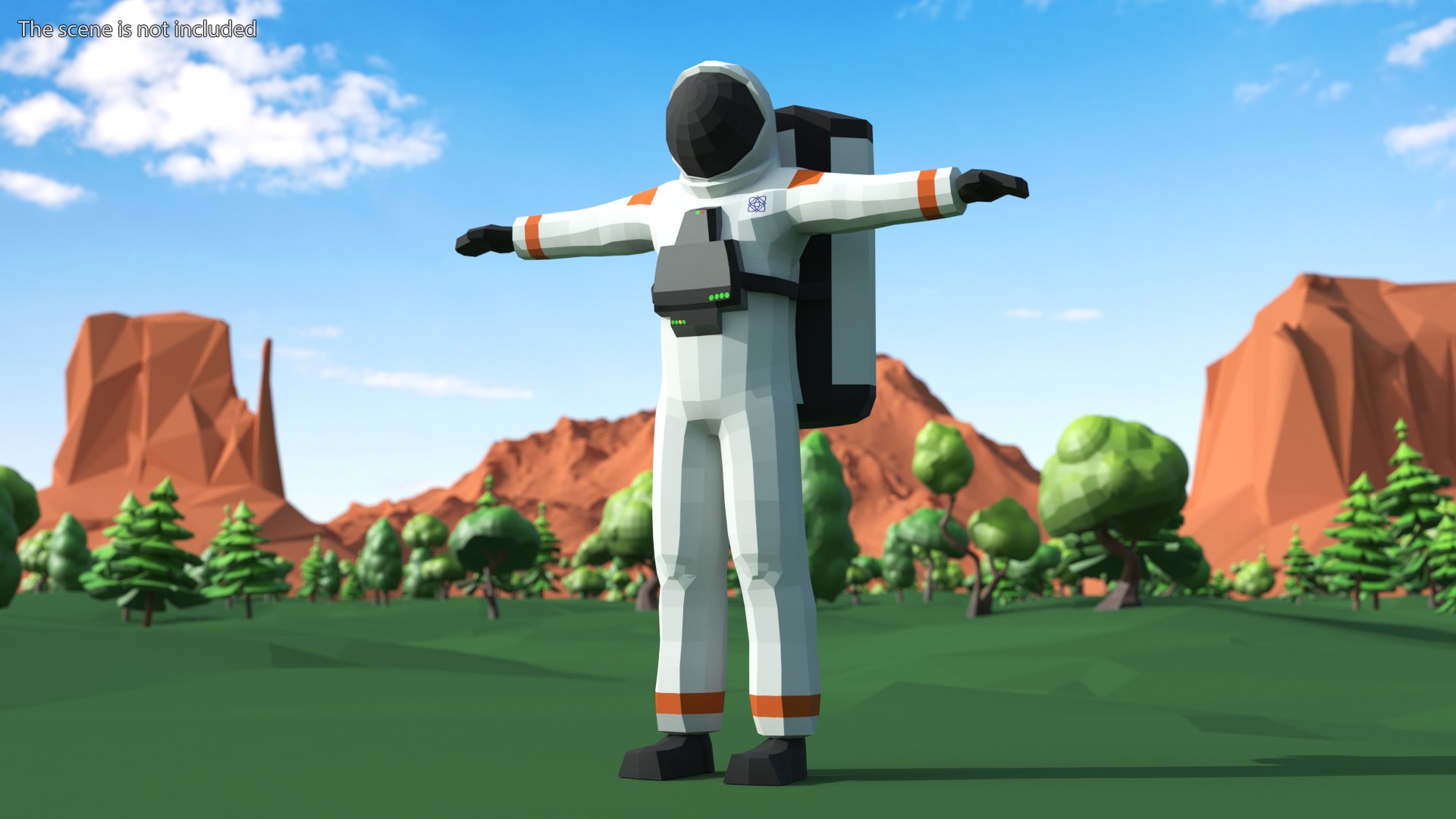 3D Low Poly Astronaut Model - TurboSquid 2180547