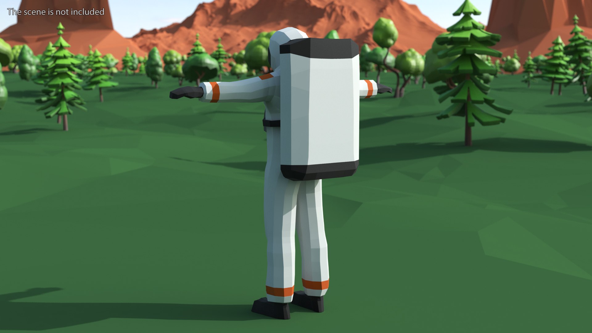 3D Low Poly Astronaut Model - TurboSquid 2180547