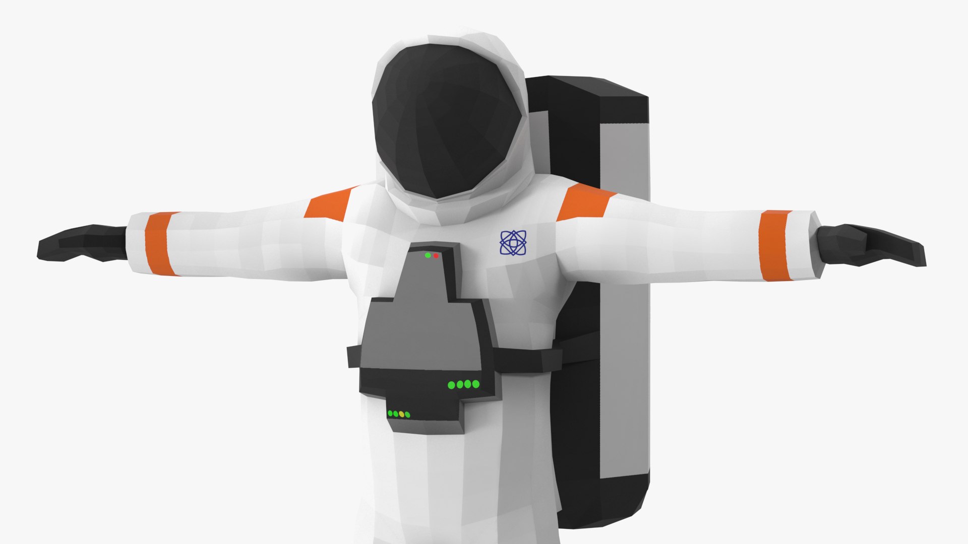 3D Low Poly Astronaut Model - TurboSquid 2180547
