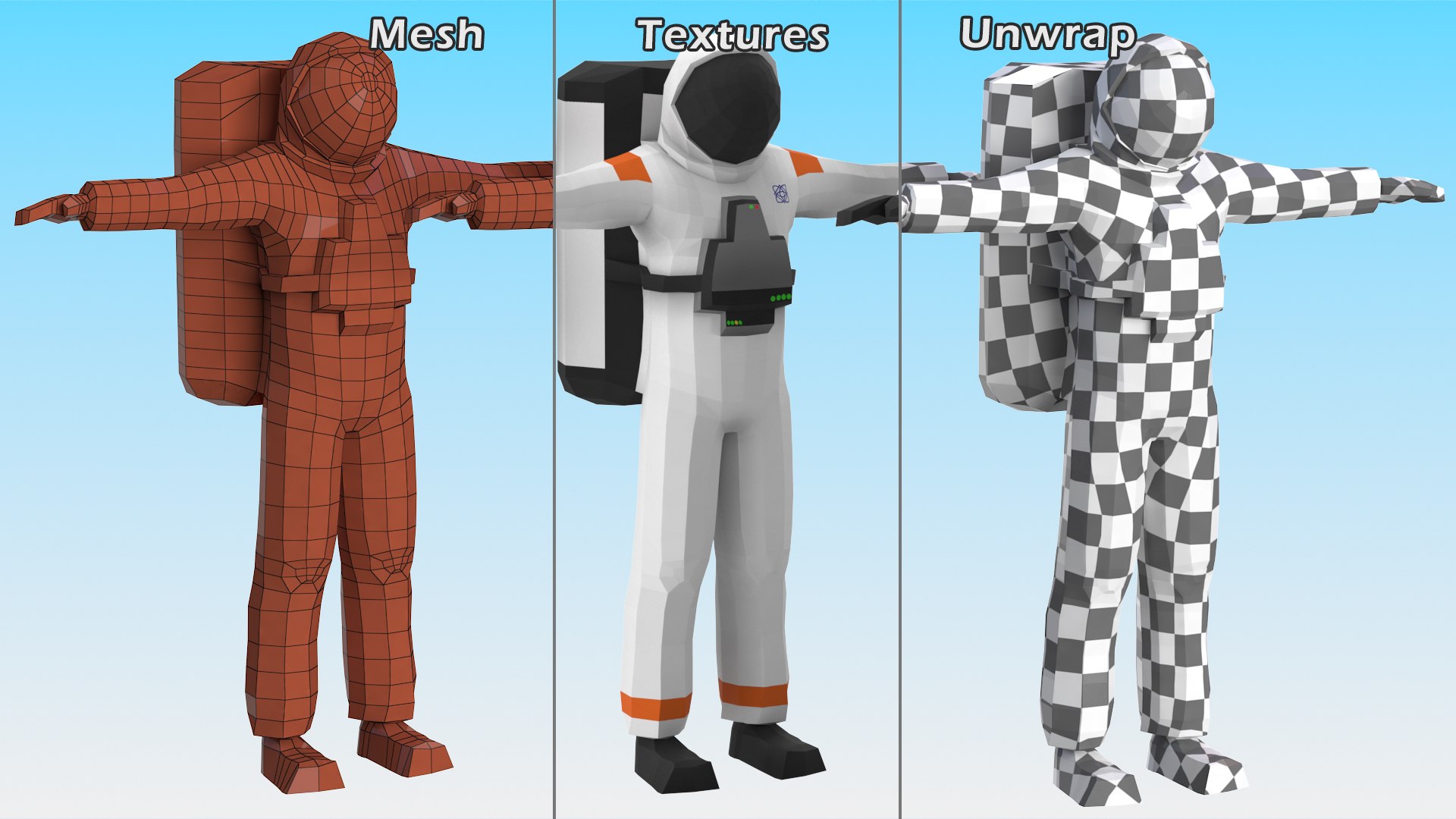 3D Low Poly Astronaut Model - TurboSquid 2180547