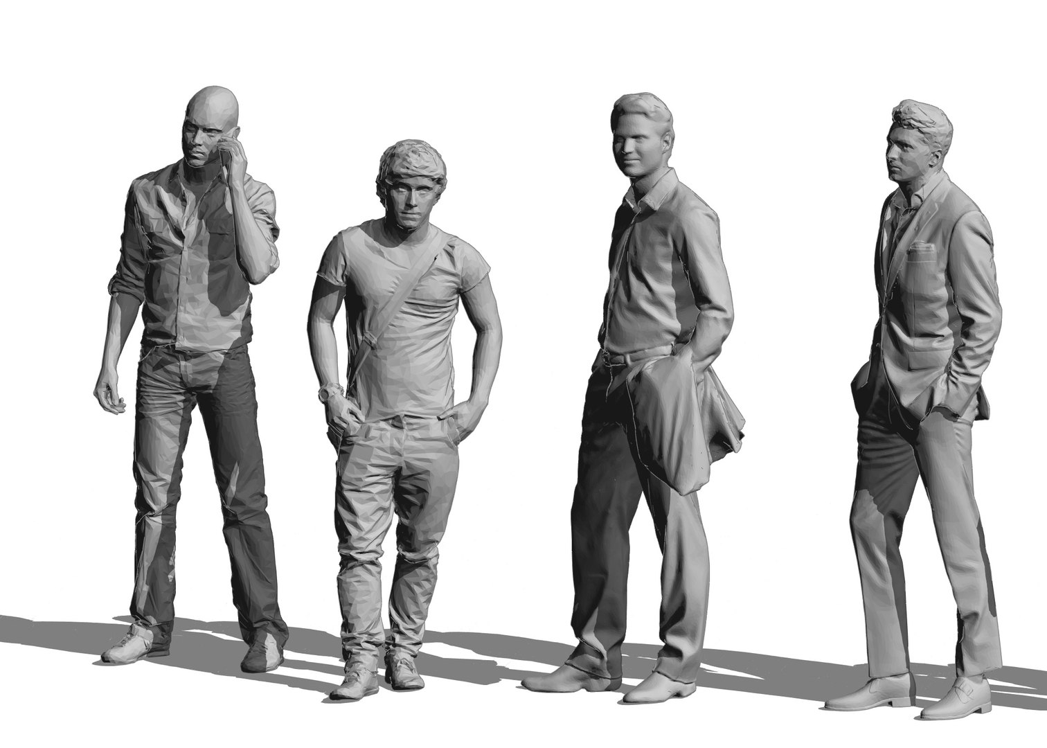 3D People - Adult Standing Still - Man Model - TurboSquid 1772081