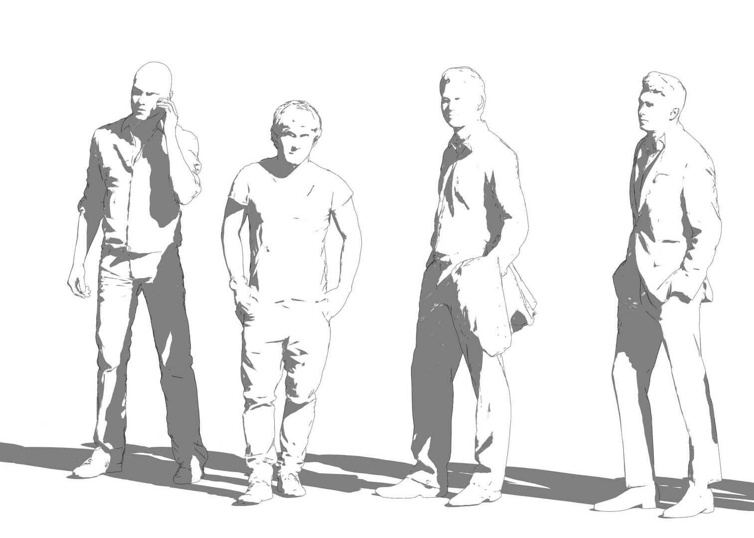 3D People - Adult Standing Still - Man Model - TurboSquid 1772081
