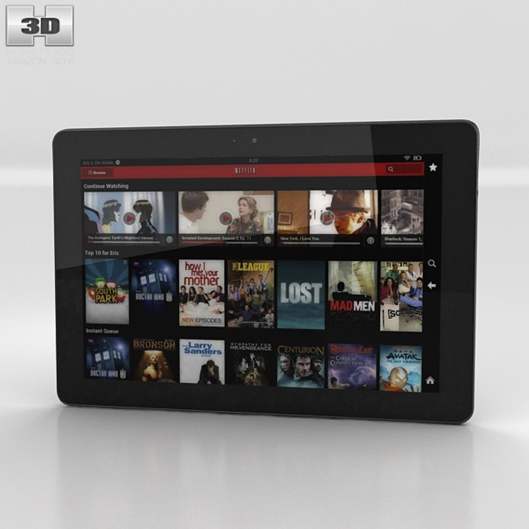 3d amazon kindle model