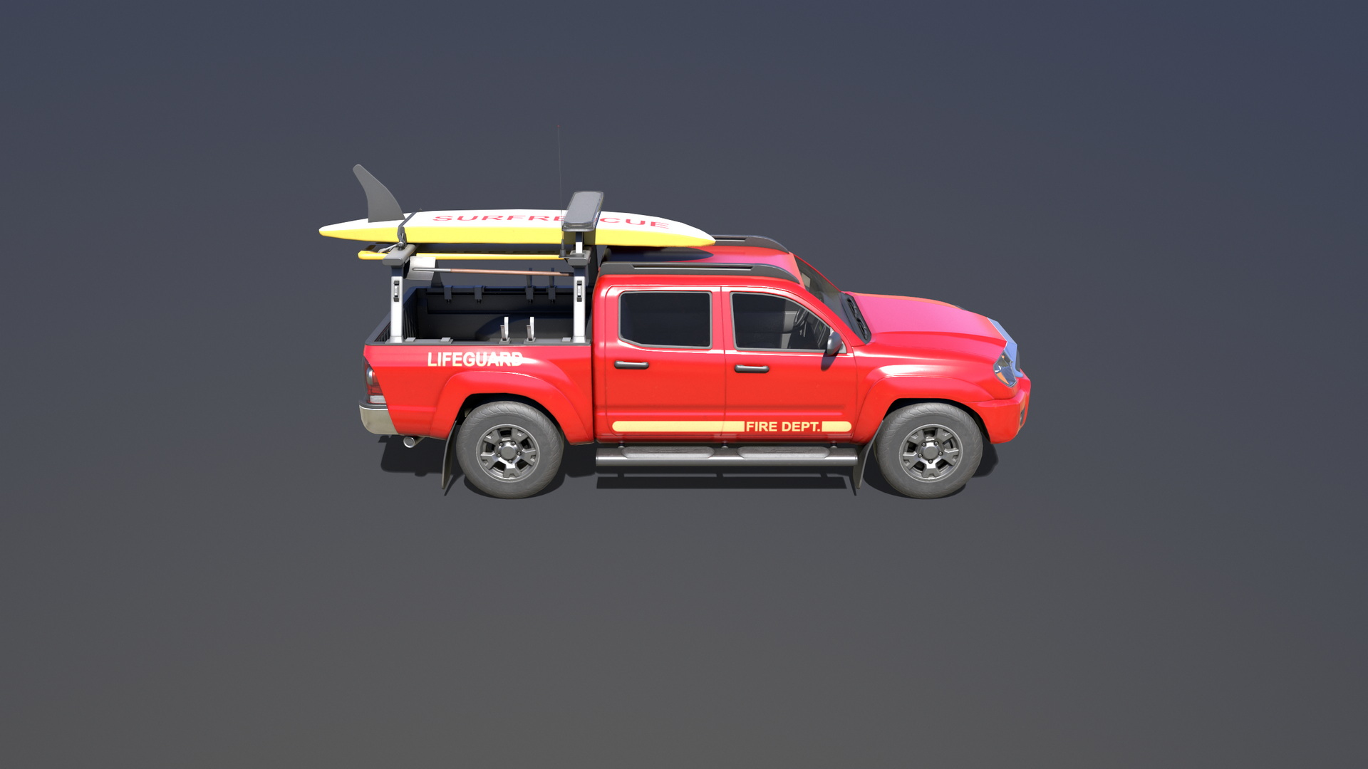 Lifeguard Truck 3D Model - TurboSquid 1661071