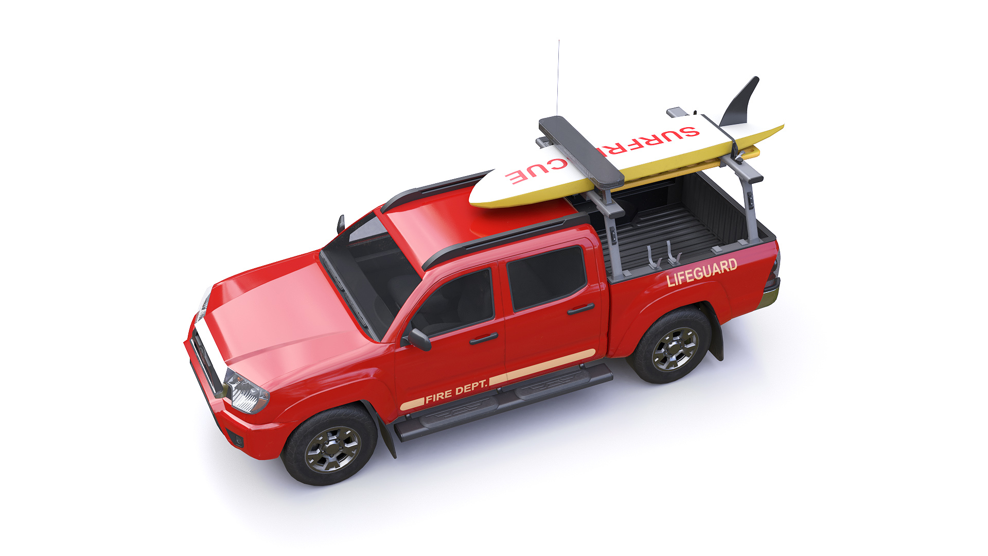 Lifeguard truck 3D model - TurboSquid 1661071