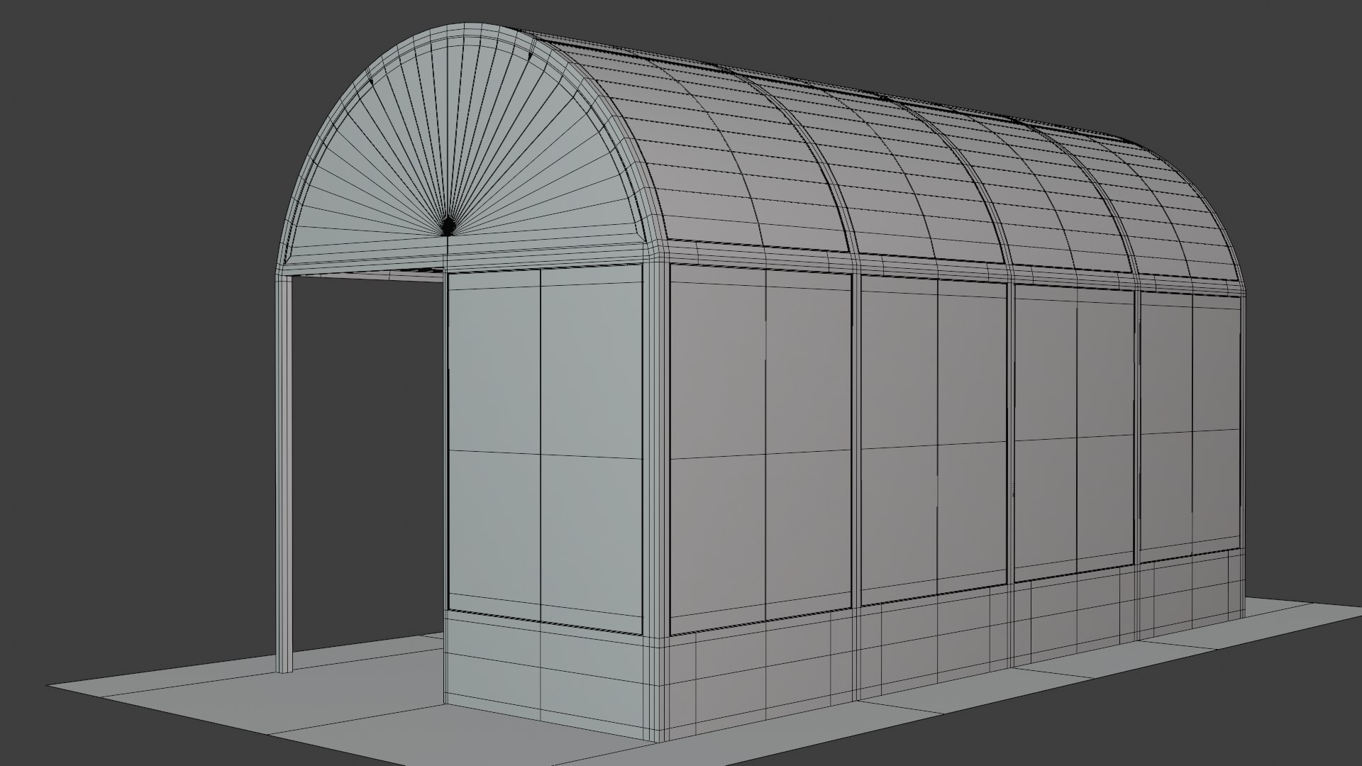 3D Bus stop enclosure III - TurboSquid 2150607