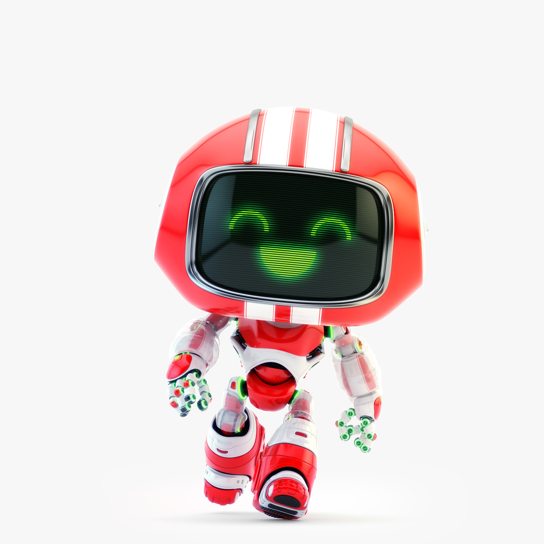 Lovely robot - friendly 3D model - TurboSquid 1473293