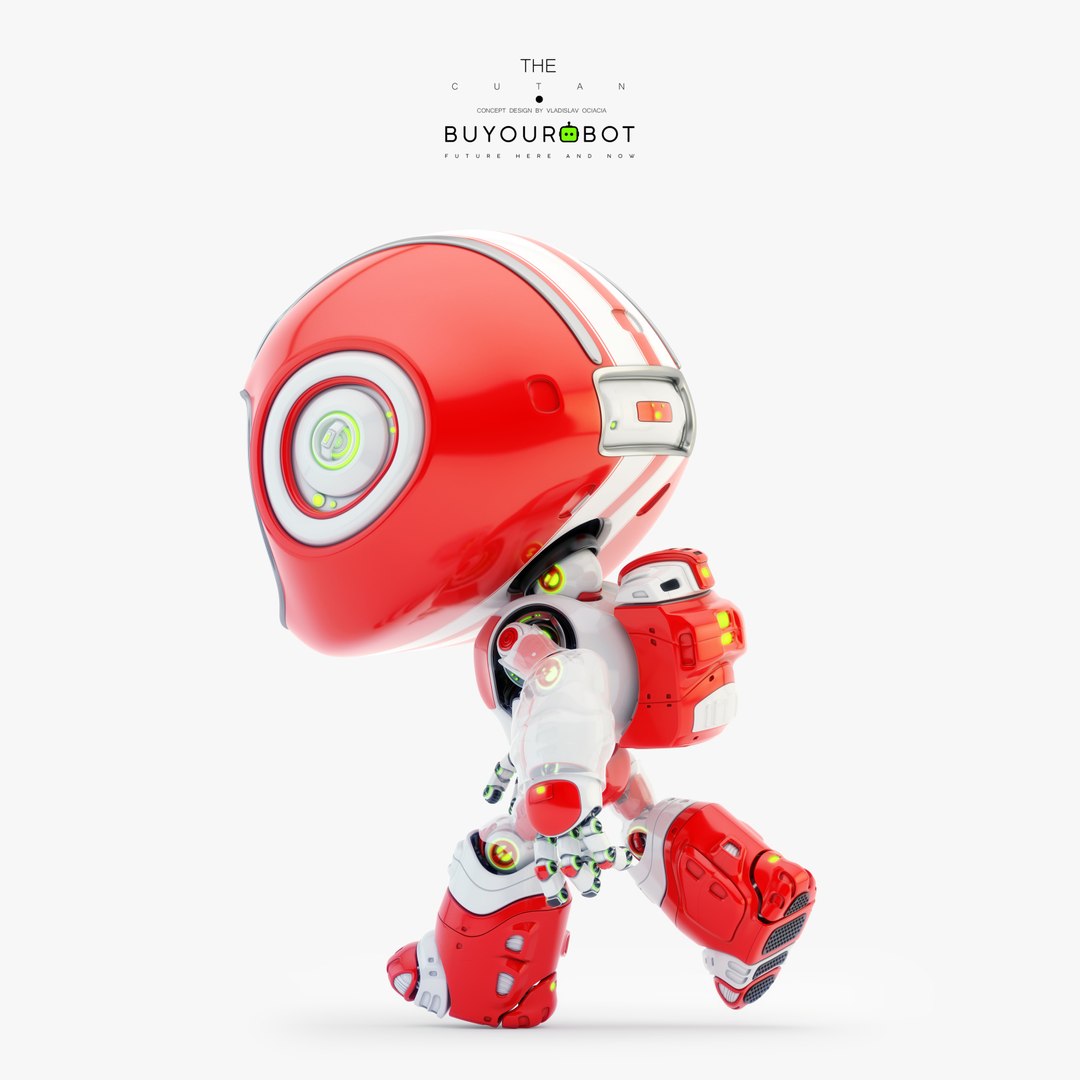 Lovely robot - friendly 3D model - TurboSquid 1473293