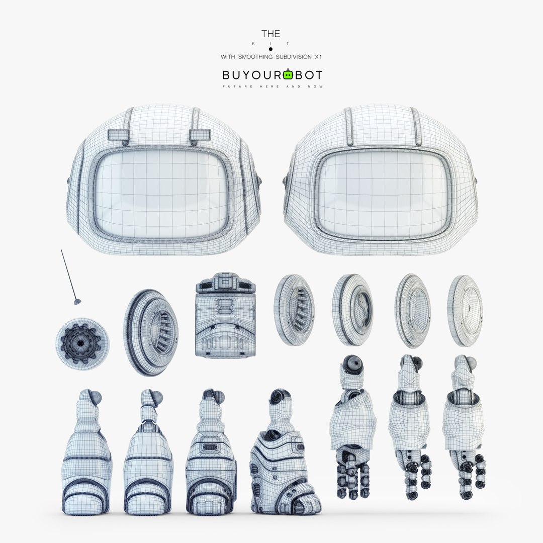 Lovely robot - friendly 3D model - TurboSquid 1473293