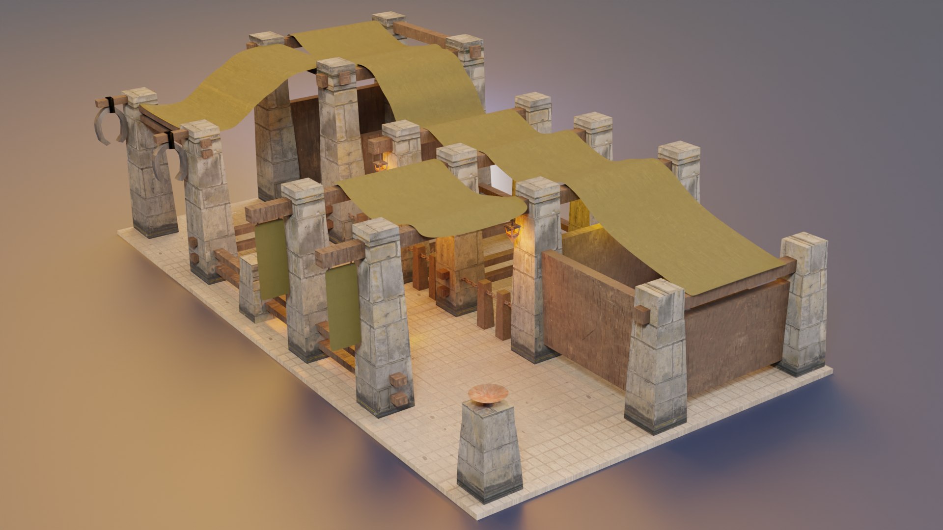 Low Poly Stable Model - TurboSquid 1932350