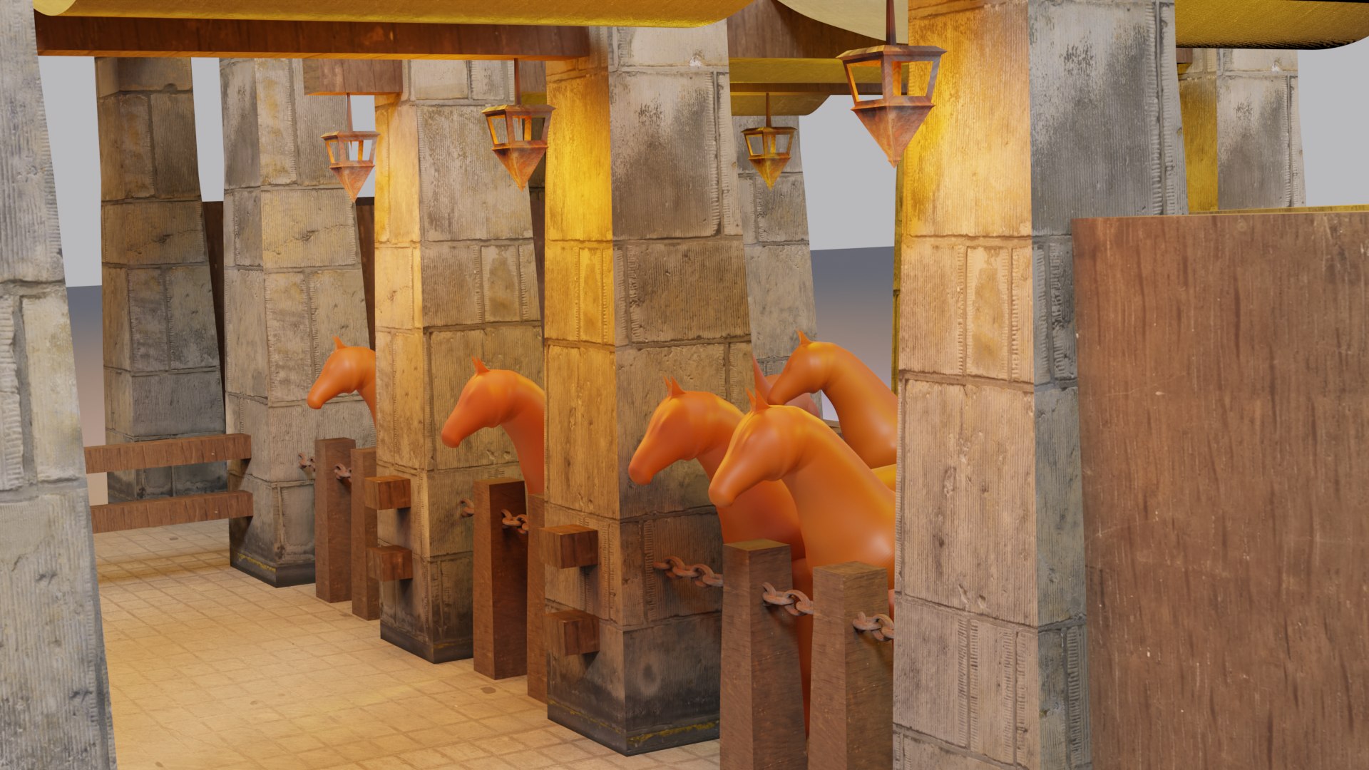 Low Poly Stable Model - TurboSquid 1932350