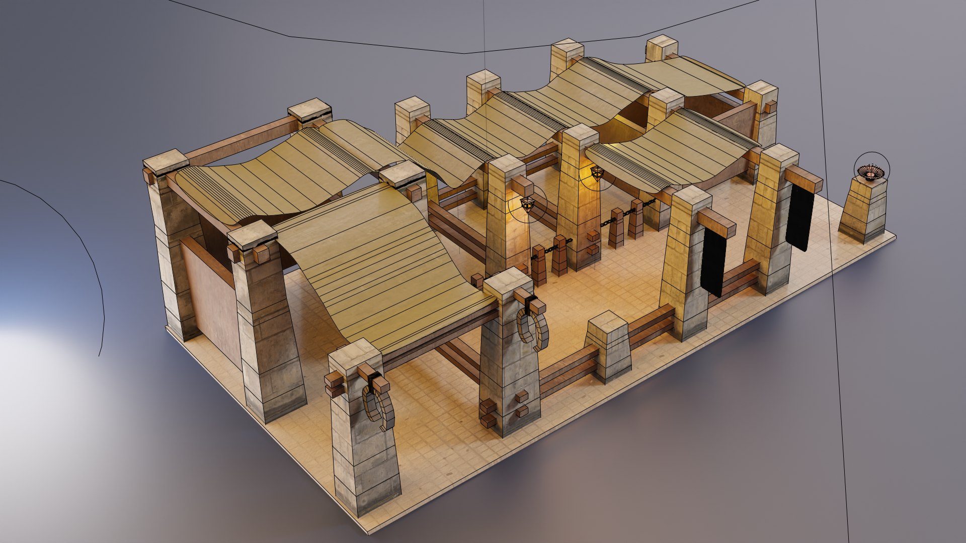 Low Poly Stable Model - TurboSquid 1932350