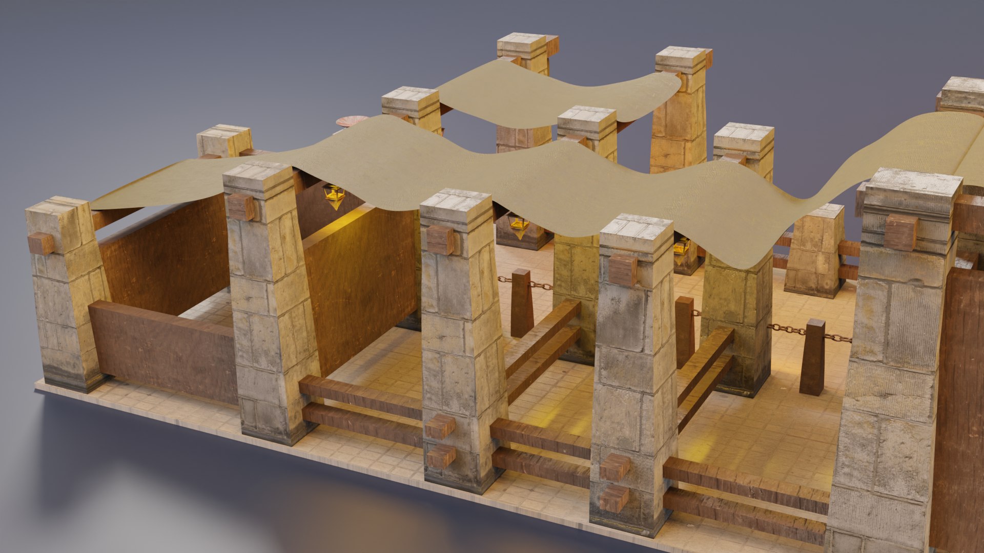 Low Poly Stable Model - TurboSquid 1932350