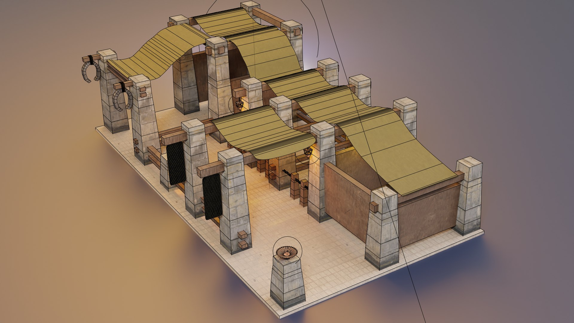 Low Poly Stable Model - TurboSquid 1932350