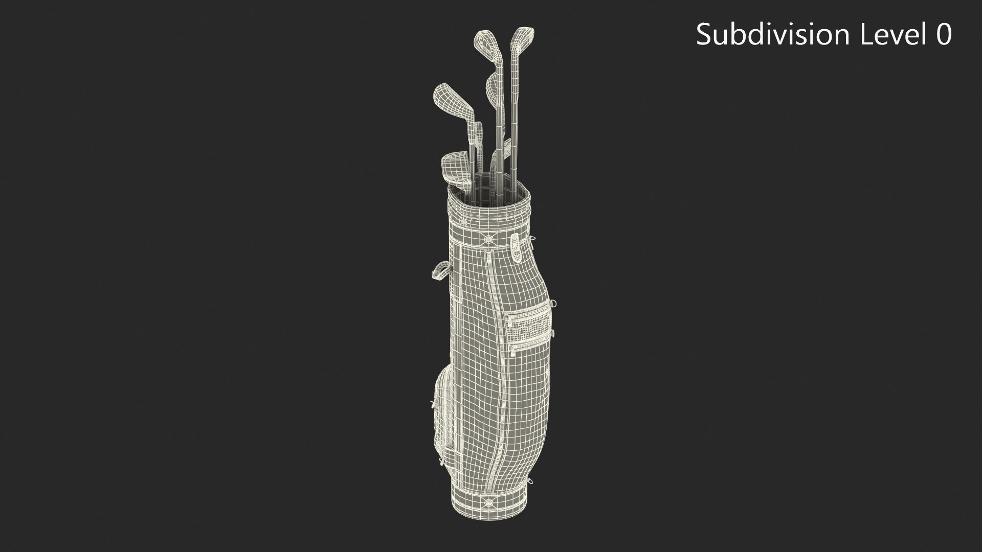 3D Golf Club Set With Bag - TurboSquid 2237006